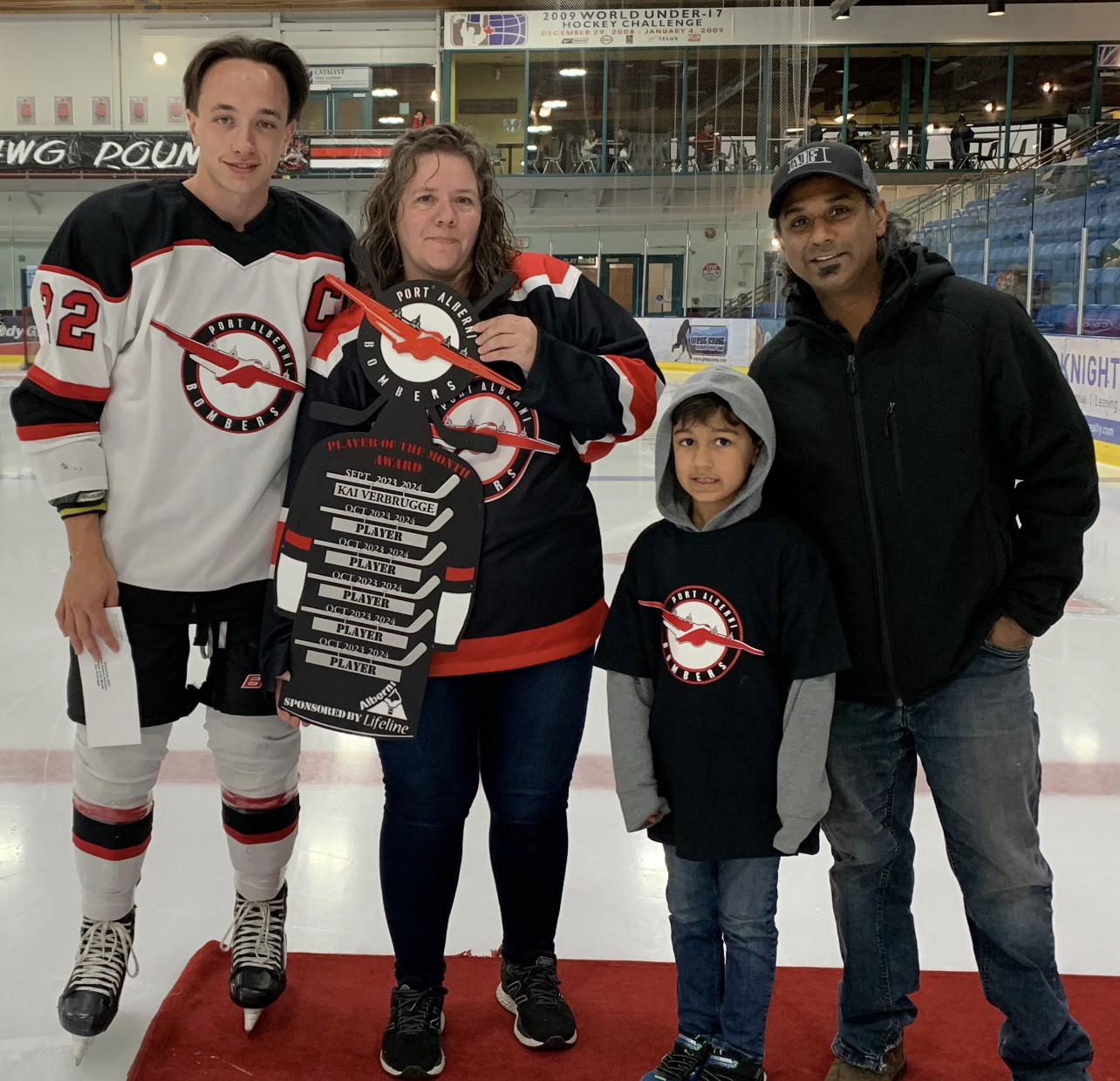 Verbrugge Wins September Player of the Month | Port Alberni Bombers