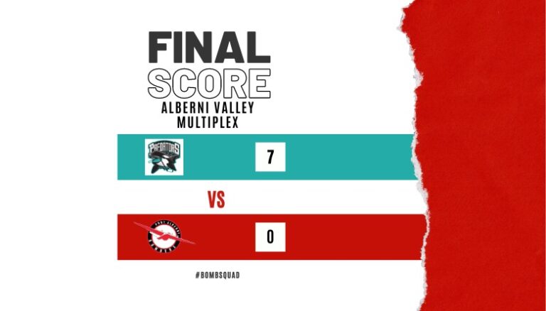 Bombers Blanked by Predators | Port Alberni Bombers