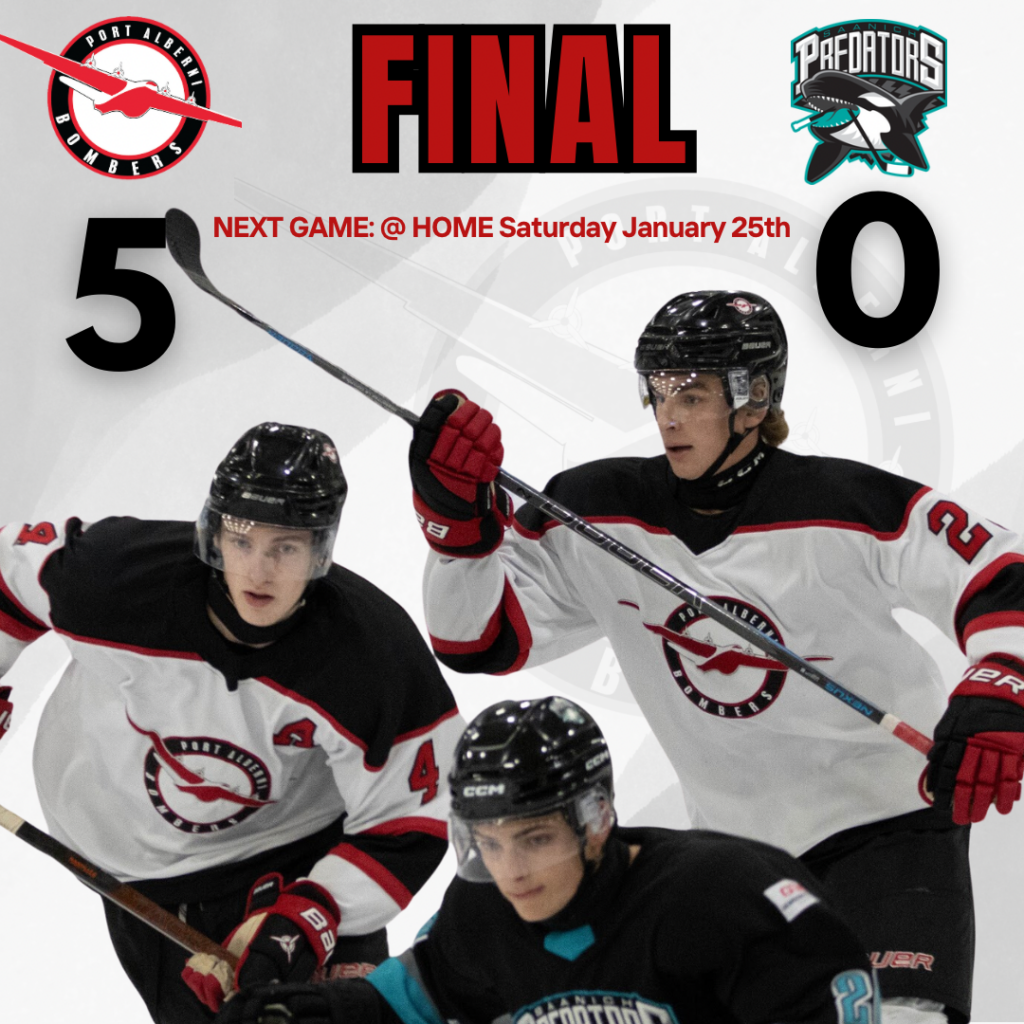 Bombers Extend Winning Streak Against Saanich | Port Alberni Bombers