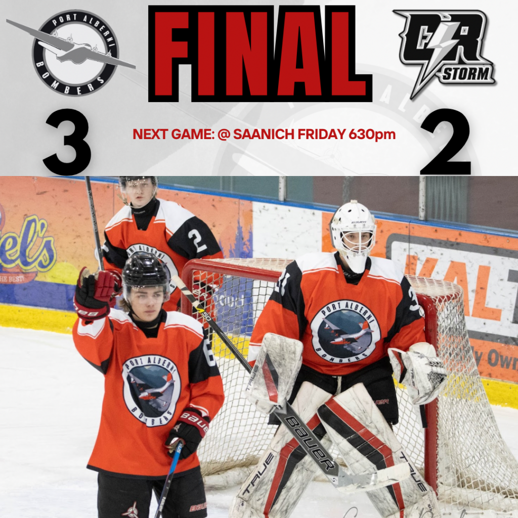 Bombers Win Keeps First Place Hopes Alive | Port Alberni Bombers
